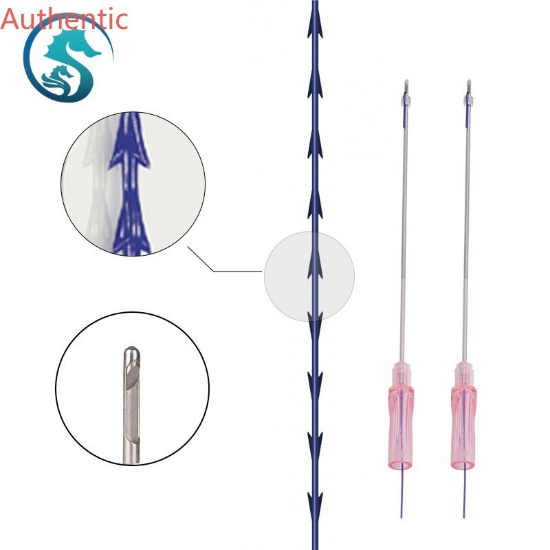 20pcs face lift Pdo Thread 18G 100mm Fishbone Cog Threads With Blunt ...