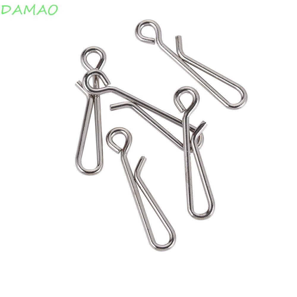 DAMAO Connector Stainless Metal Barrel Swivels Fishing Accessories Line ...