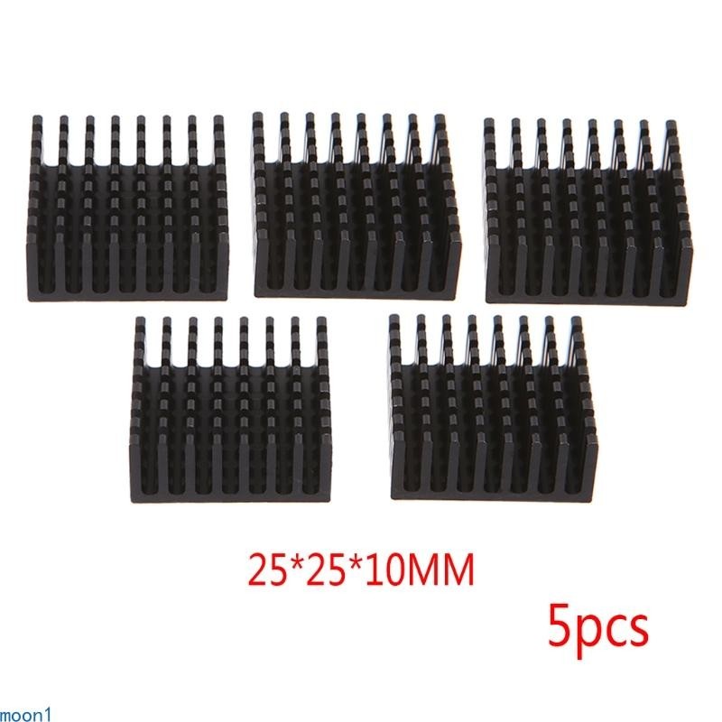 moon1 25x25x10mm Aluminum Profile Heat Sink Adhesive Backing for PC ...