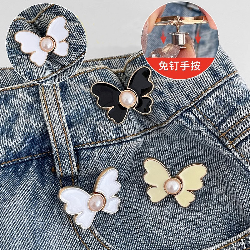 Butterfly Jeans Pants Pin Slimming Brooch for Waist Belt for Pants ...