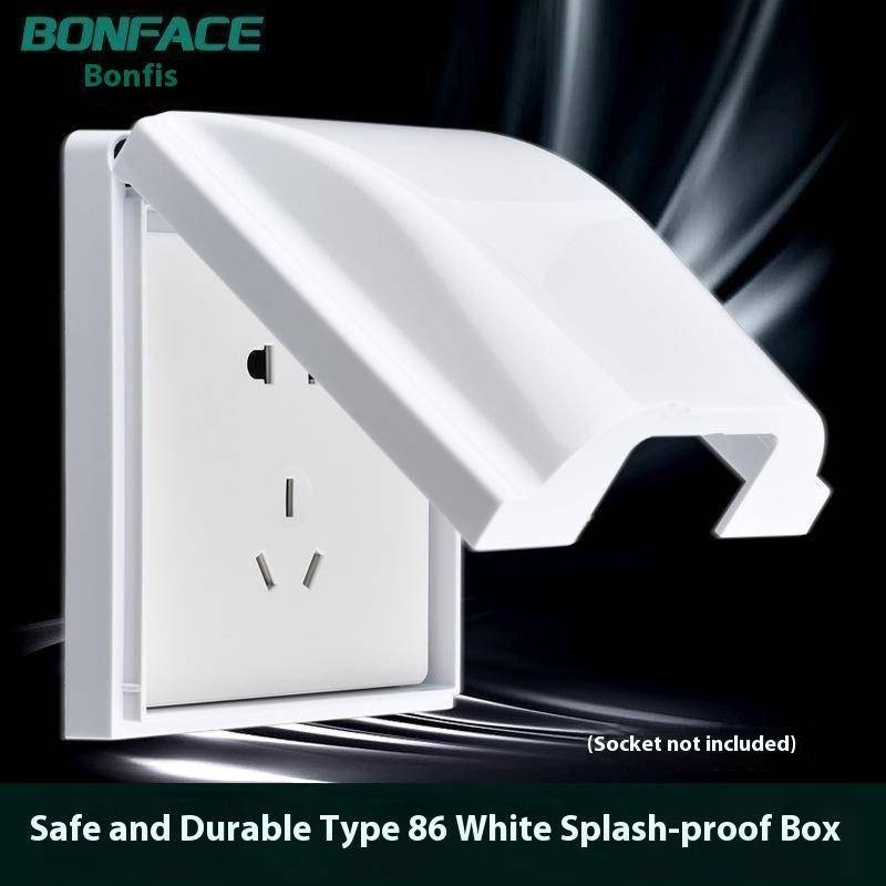 Switch Socket Panel Type 86 Waterproof Box Toilet Bathroom Socket ...