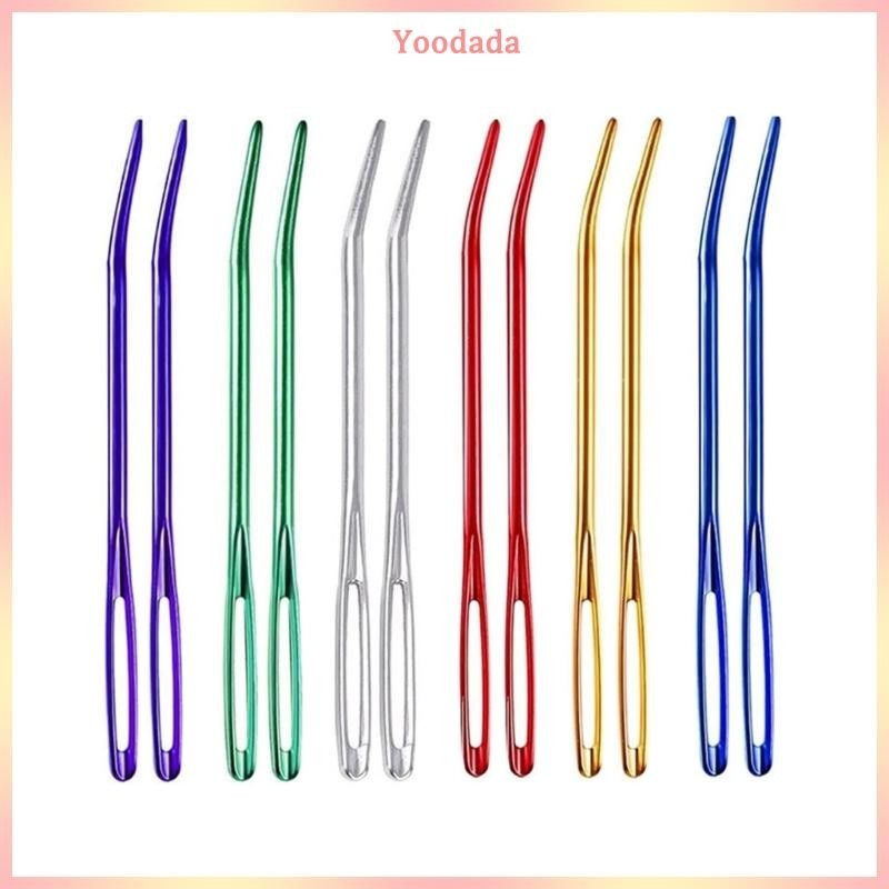 Yoo Large Eye Sewing Needle with Curved Tip Yarn Darning Needle Sewing ...
