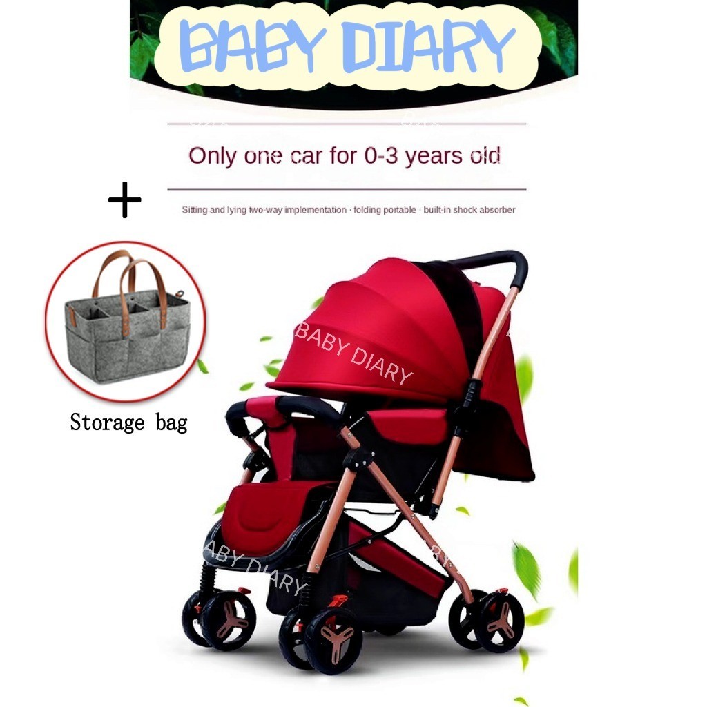 0-3 years old stroller for baby sitting cute height landscape two-way ...