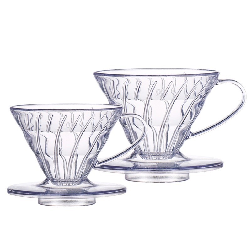 Transparent Resin Hand-made Single Drip Filter Cup V60 Tapered Hand ...
