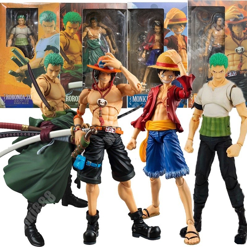 SHF Luffy ace Zoro Sant Ry change face anime figure model one piece ...