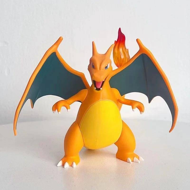 10cm PokeMon GK Figures Charizard Fire Dinosaur Anime Action Figure Pvc ...