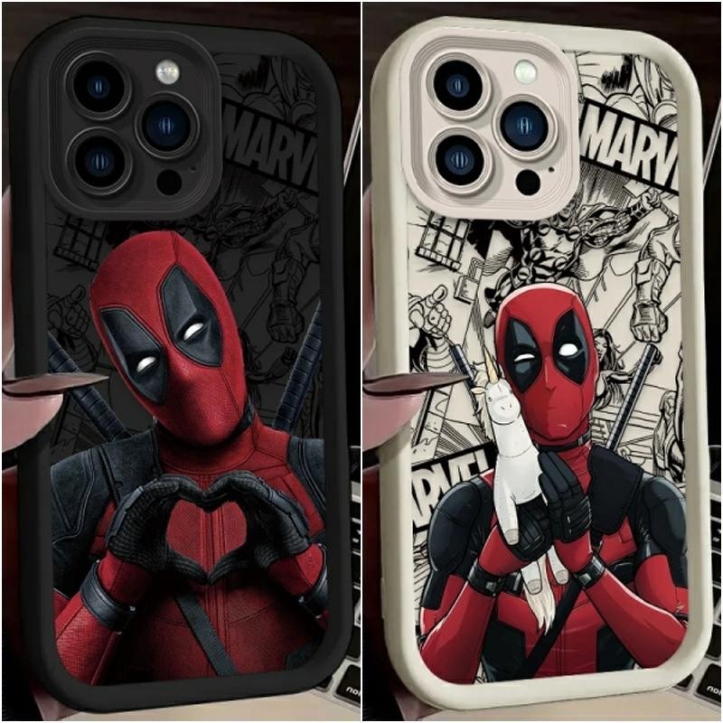 Marvel Deadpool Love Pattern Case Cover Shell For IPhone 16 15 Pro Max ...