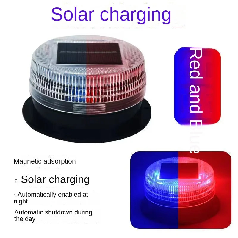 Traffic Warning Lights, Emergency Blinking Strobe Light, Solar Flashing ...