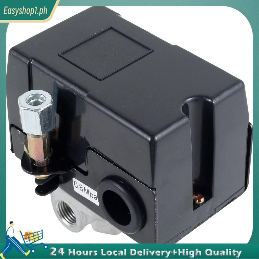 Air Compressor Pressure Switch 4 Ports 95-120 PSI Compressor Control ...