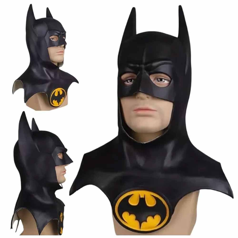 Batman Full Mask With Cowl The Dark Knight Rises Latex Helmet Adult ...