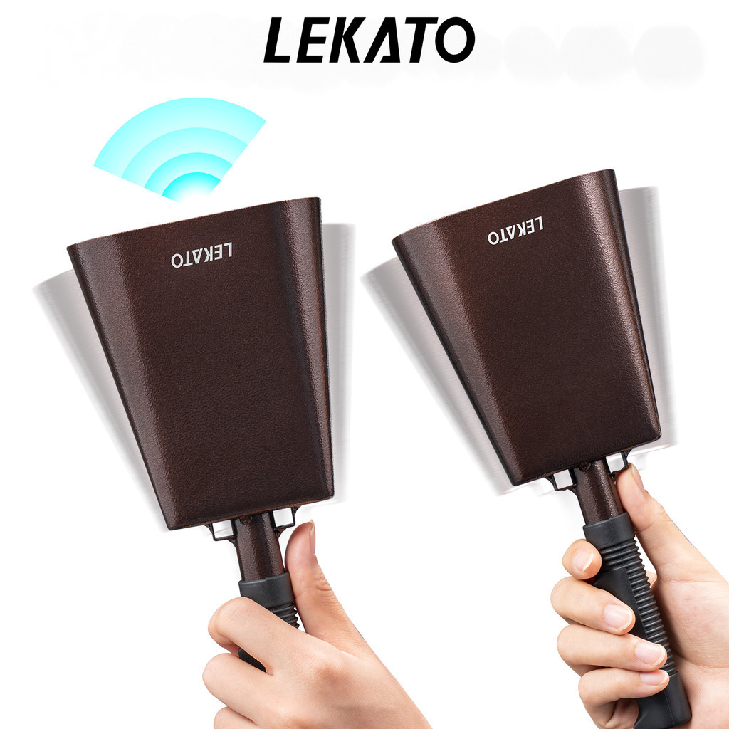 LEKATO 10 Inch Cowbell with Handle Cheering Bell Loud Sound Steel ...