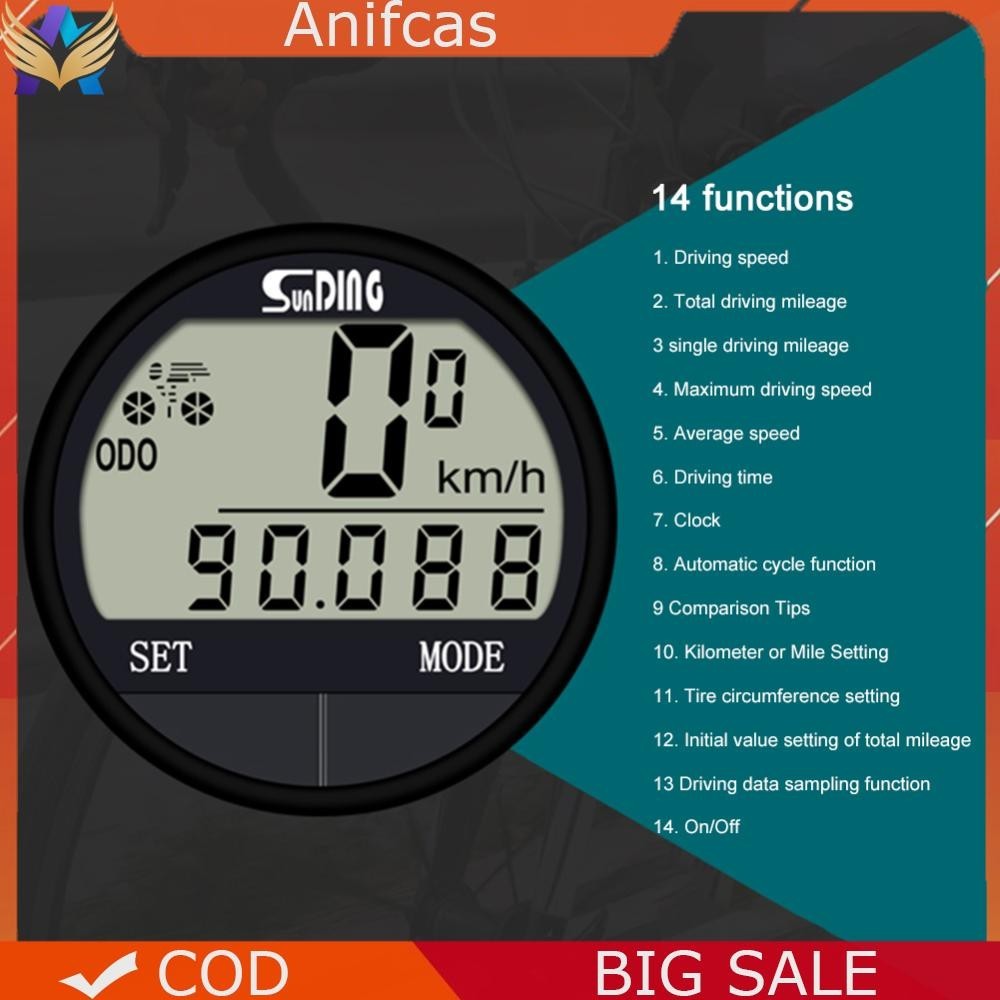 Bike Computer Bicycle Speedometer Multi-Functional with Screen for Road ...