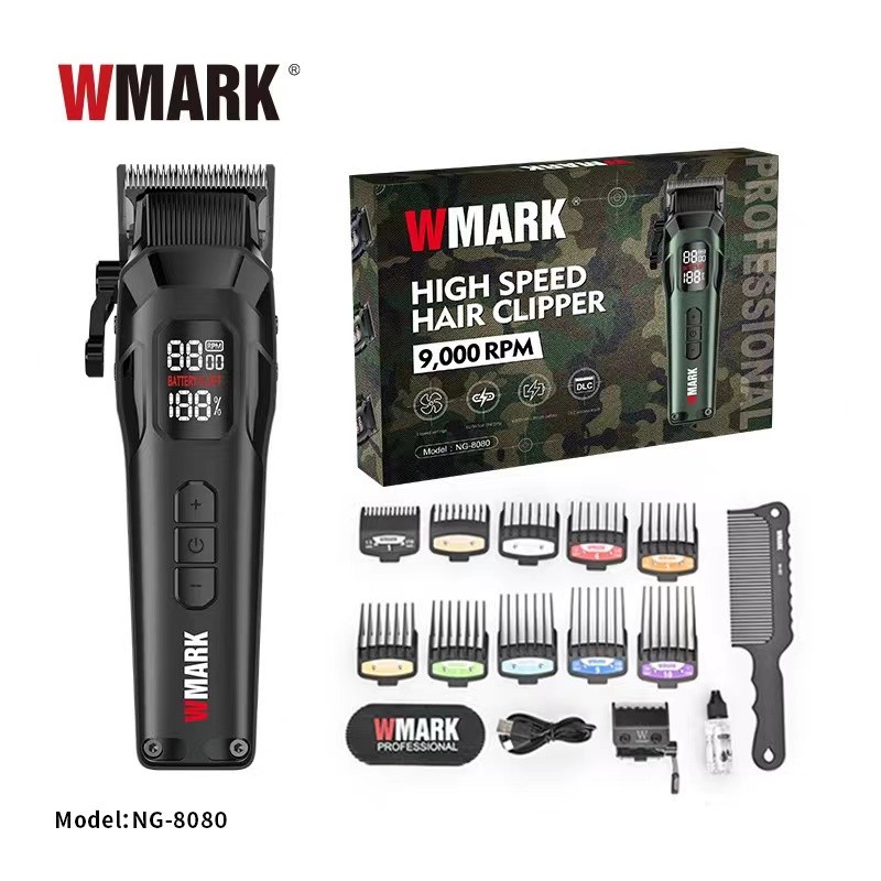 WMARK Hair clipper electric adjustable high speed electric clippers charging hair salon NG-8080 ...