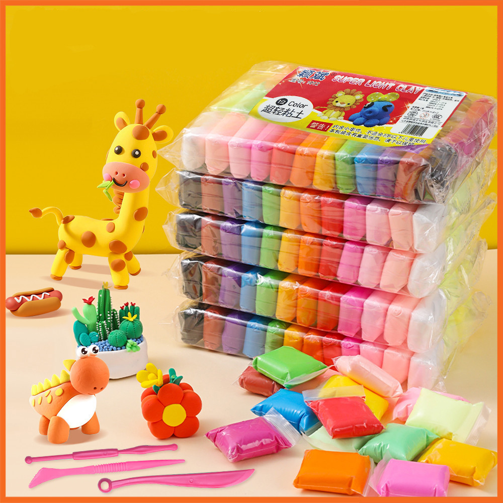Super Lightweight Air Dry Modeling Clay Kit ( 36 Colors ) DIY Light Air ...