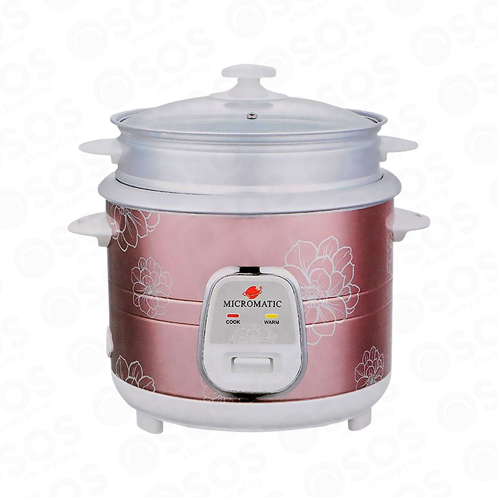 MICROMATIC Original 1.0 | 1.8 | 2.2 Liters Metallic Finish Rice Cooker ...