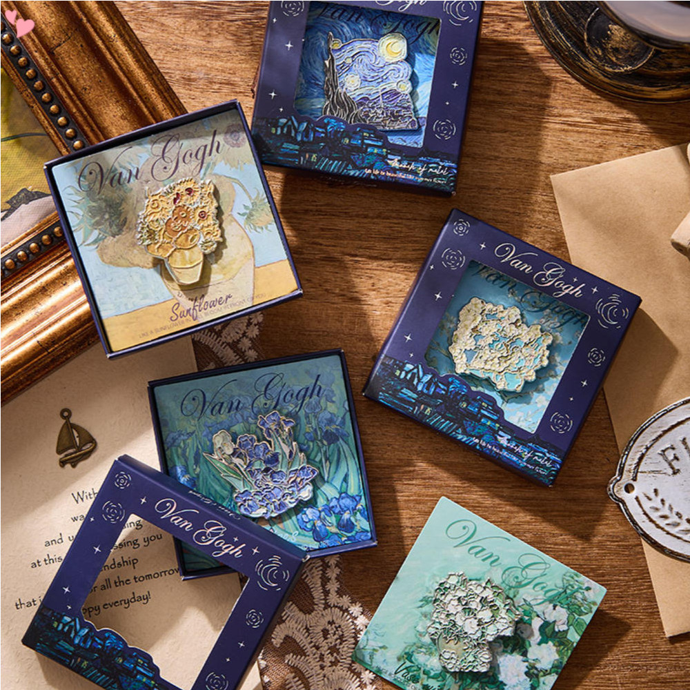 Van Gogh The Starry Night Brooch Pins - Art Teacher/Student Gifts - A ...