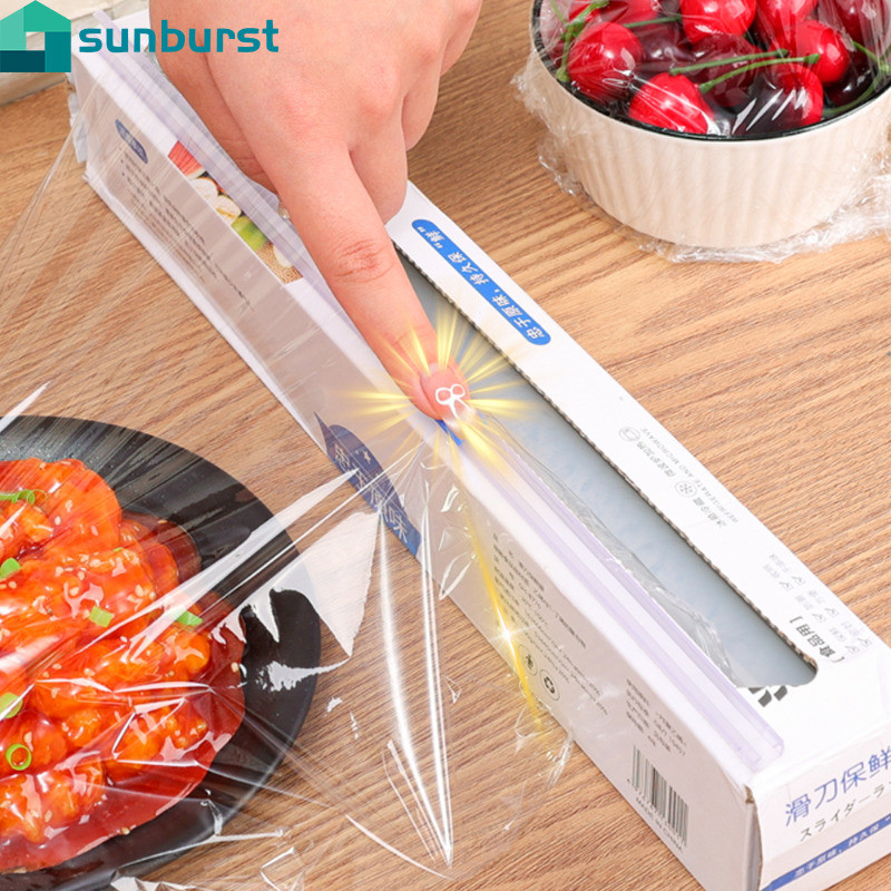 Food Wrap Cling Film - Kitchen Dustproof Supplies - Hand Free Tearing ...
