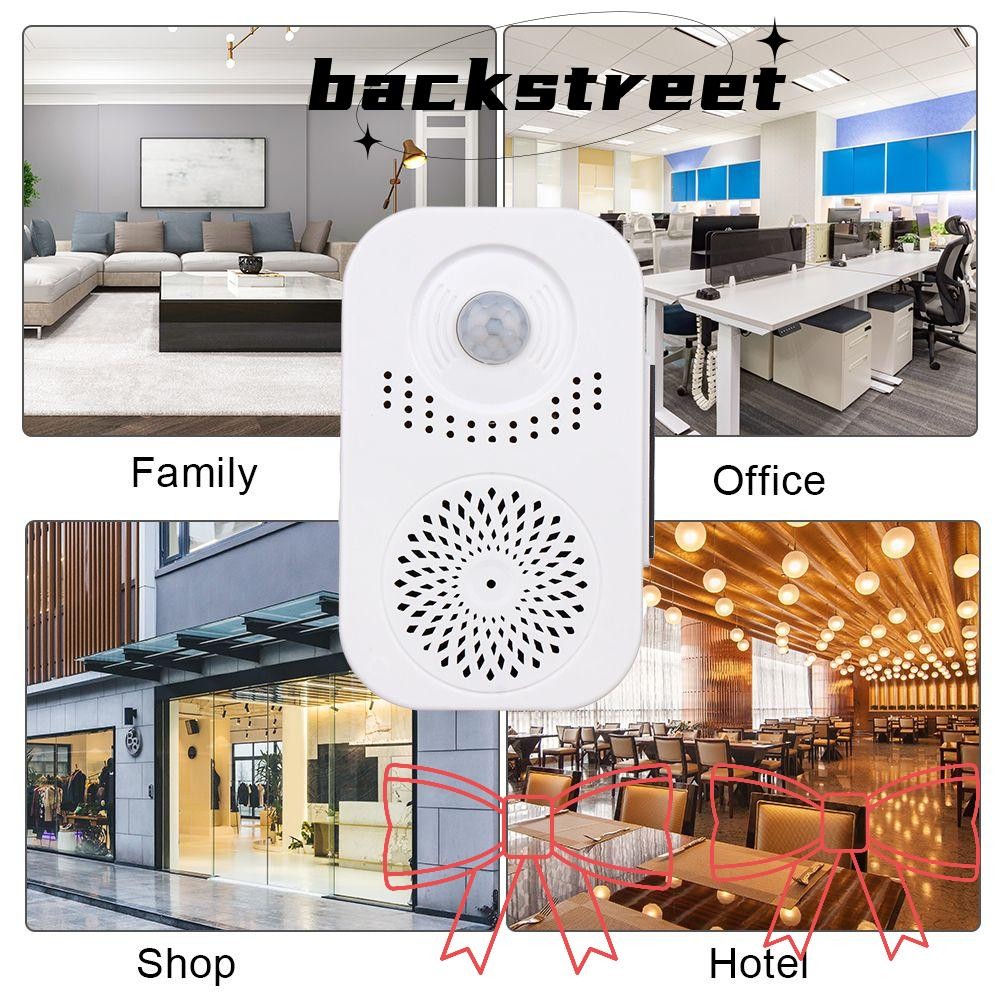BACKSTREET Smart Doorbell Wireless Voice Prompter Welcome to Sensor ...