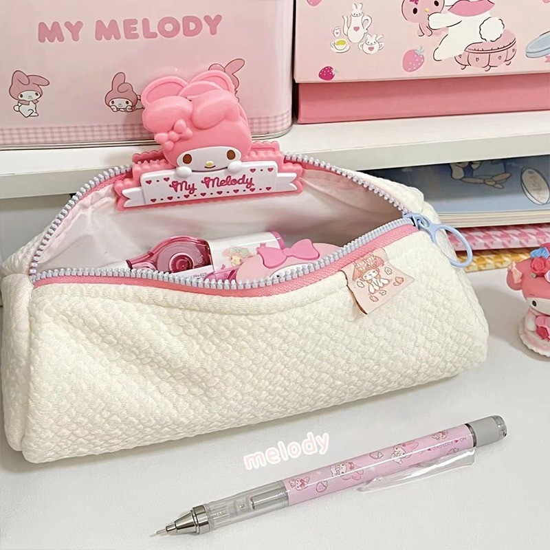 Cartoon Kuromi Melody Pen Bag Large Capacity Pencil Case Makeup Bag ...