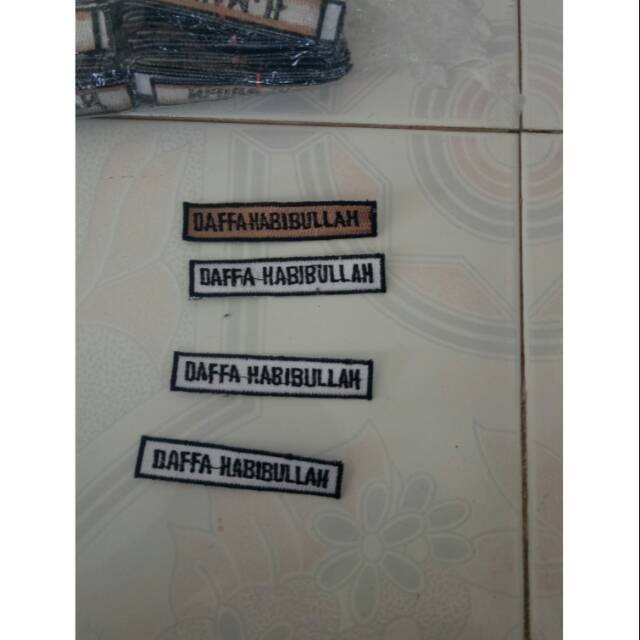 School Attribute Embroidery!! Embroidered student's chest name (cannot ...