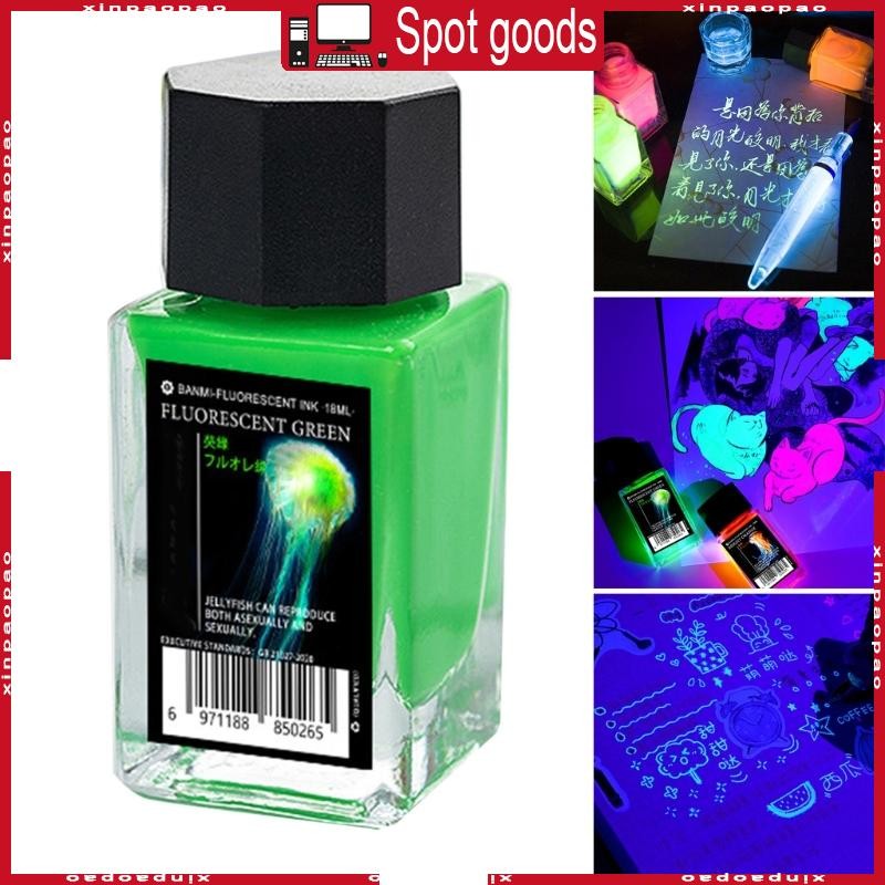 XI Colored Invisible Ink Calligraphy Ink with UV Light for Dip Pen ...