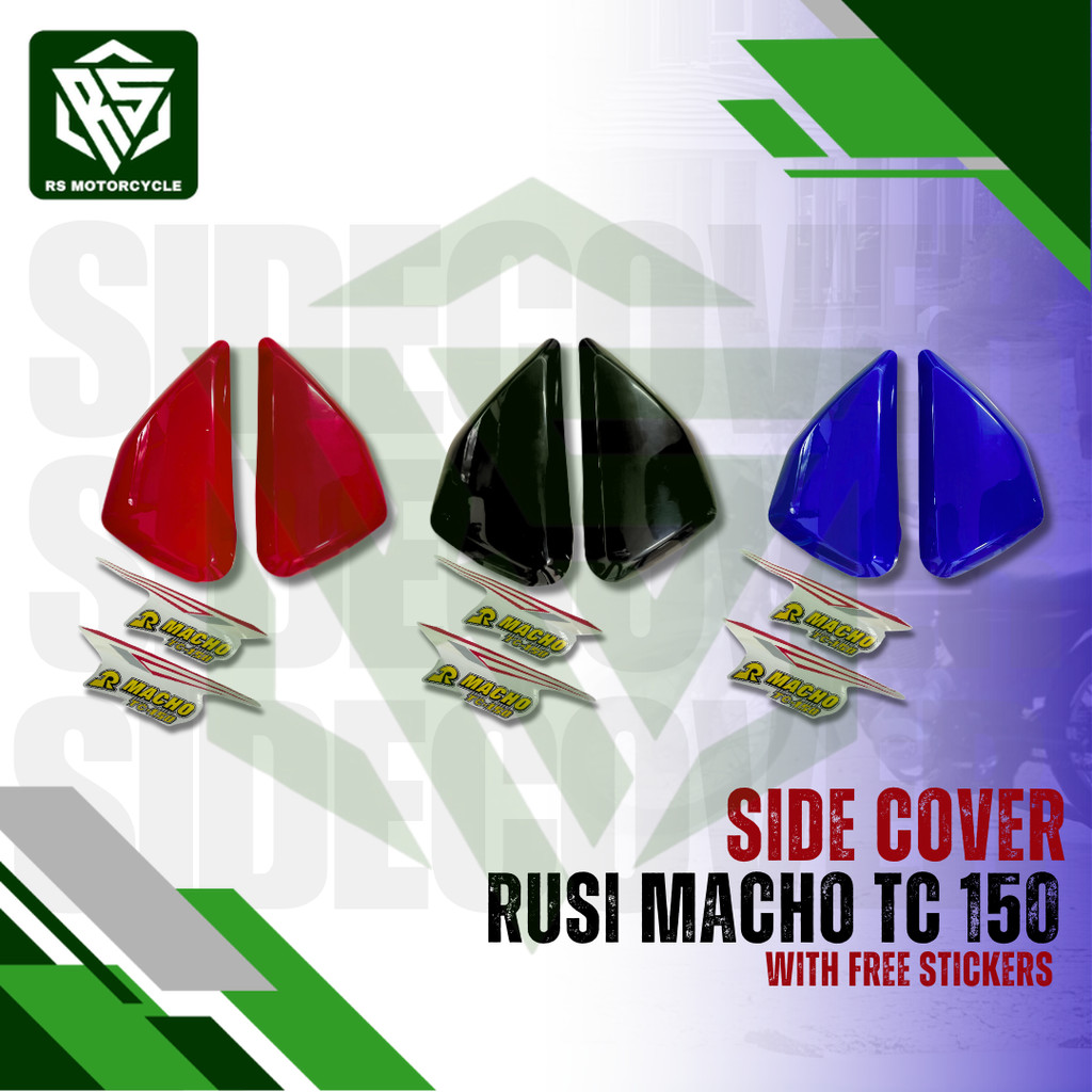 [RIDE SAFE] MOTORCYCLE SIDE COVER FOR RUSI MACHO TC150 | Shopee Philippines