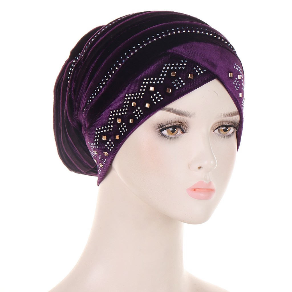 Muslim Turban Stretch Women Hijab Undercap Islamic Prayer Turban Hats ...