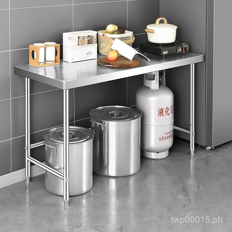 4IWorkbench Commercial Stainless Steel Single-Layer Kitchen Console ...
