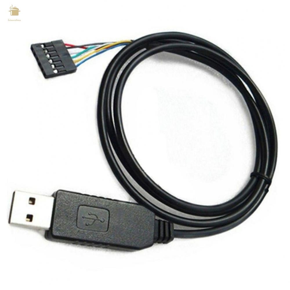 USB To Serial Adapter 1.0m Length Cable 6-way SIL Connector 0.1" Pitch ...