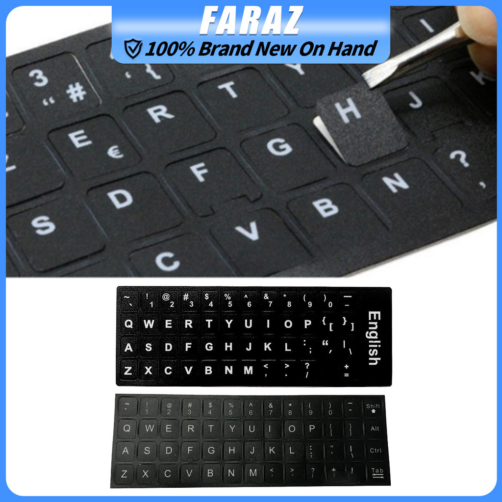 English Keyboard Sticker For Laptop Dull Polish Computer Wear ...