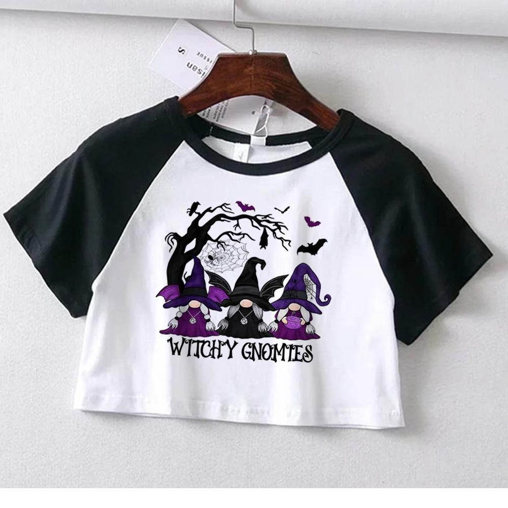 Halloween Witch gothic fairy grunge crop top Woman 90s manga kawai ...