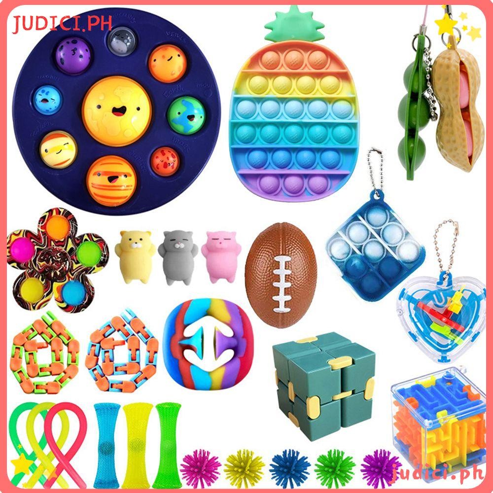 JUDICI Fidget Advent Calendar Fun Sensory Fidget Toy Pack Pop Fidget ...