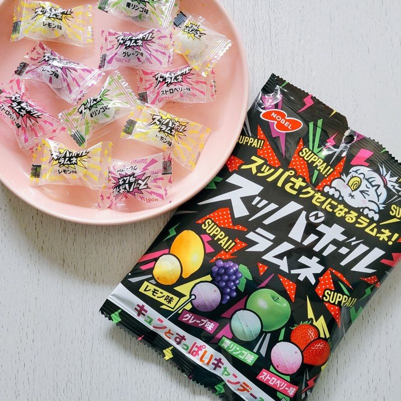 Japan nolbe Mixed Assorted Soda Flavor Super Sour Candy 60g Bulk Candy ...