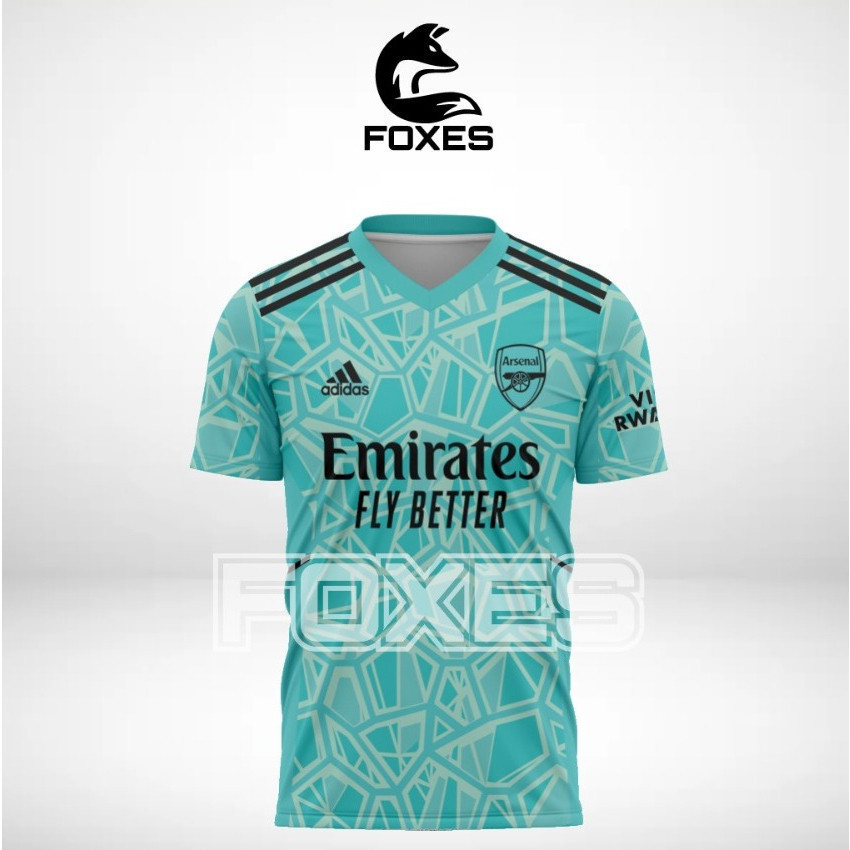 Arsenal 2024 fashion Goalkeeper Jersey Printed Dri-fit Football Jersey ...