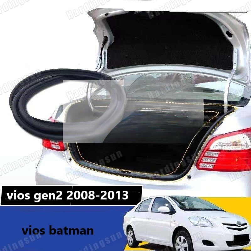 Rear Door Weatherstrip Tailgate Rubber for toyota vios gen2 2008 2009 2010 2011 2012 2013 batman ...