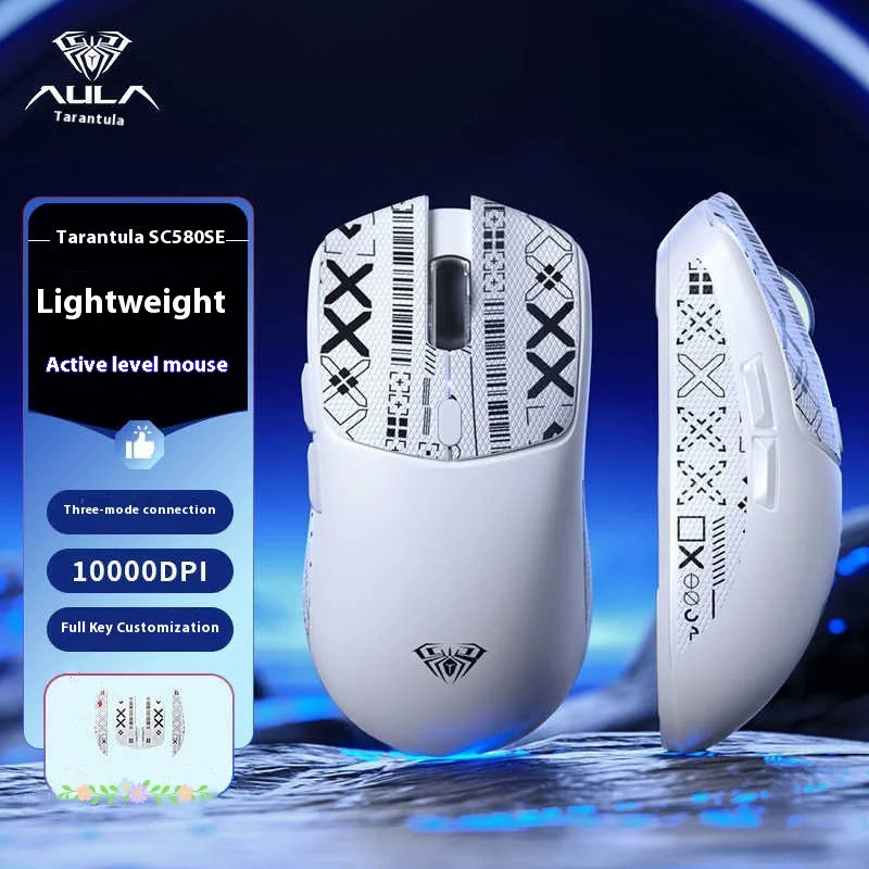 Aula Sc580se 3-Mode Mouse 10000dpi 6-Speed Ergonomic Rechargeable ...