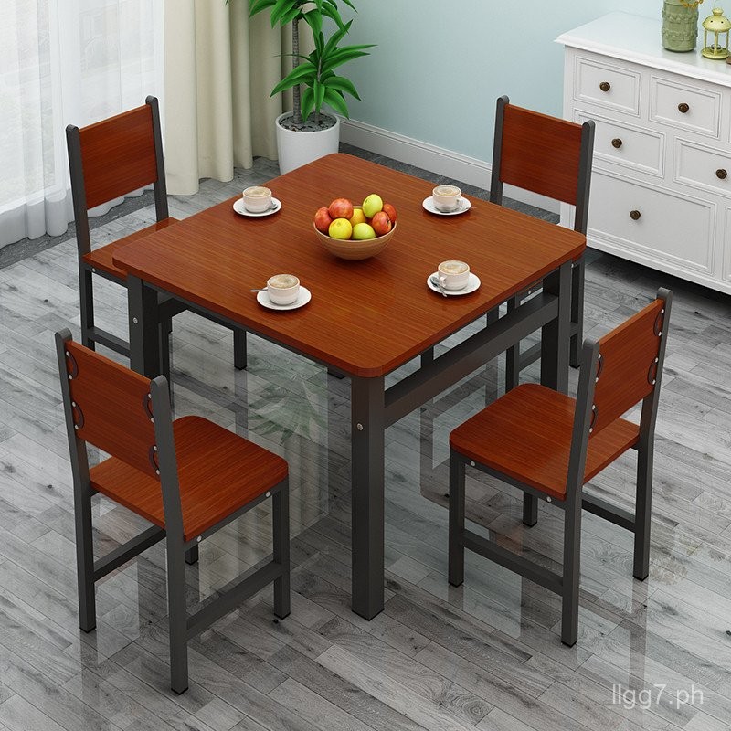 Simple Square Dining Table and Chair Household Small Apartment Dining ...