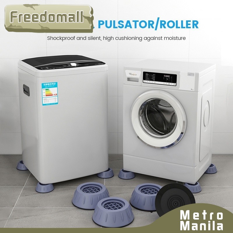 4Pcs Anti Vibration Washing Machine Feet Pads Rubber Mat Dryer Fixed ...