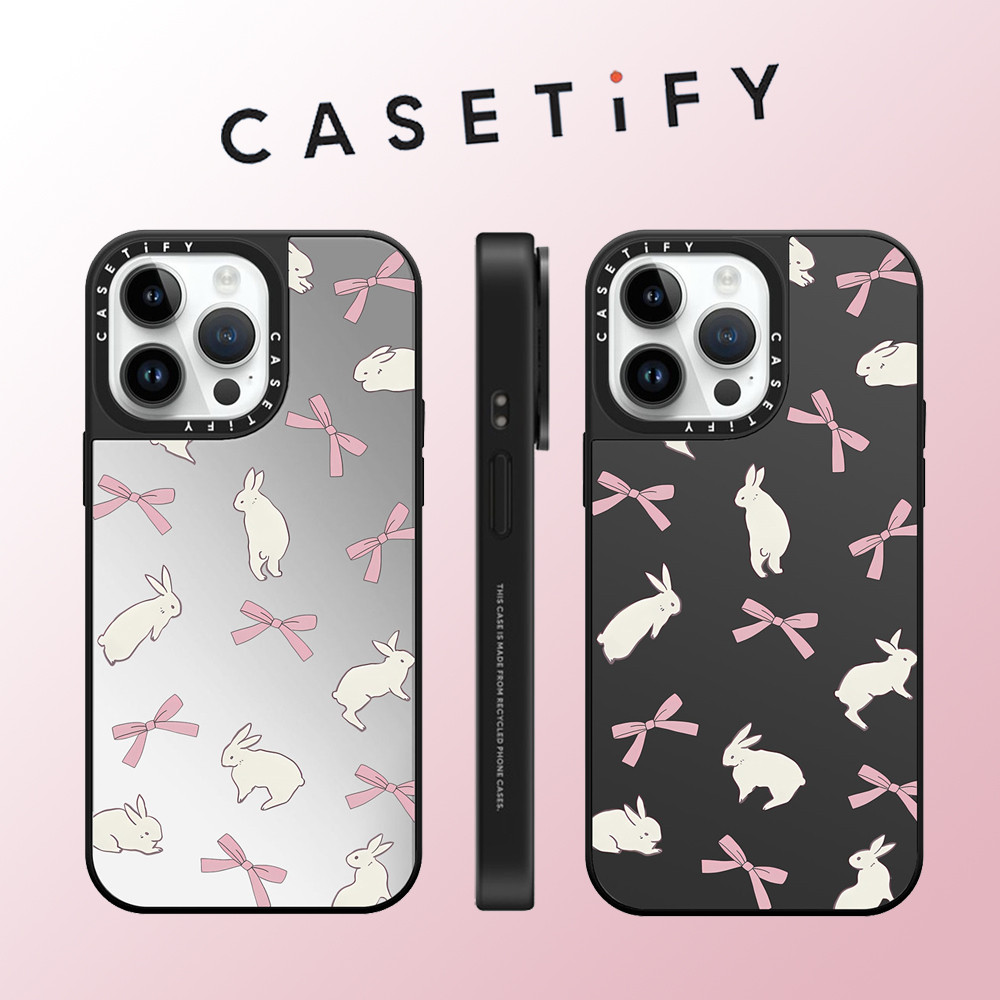 CASETIFY cute Bow Rabbit mirror face Phone Case For iPhone 16 Pro Max ...