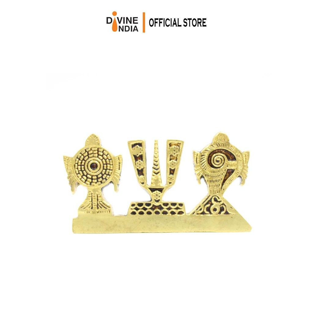 Tirupati Balaji Symbol Stand Shankh Chakra for Car Dashboard Home ...