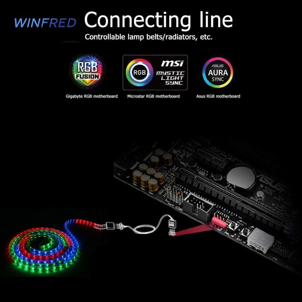 PHANTEKS 4Pin RGB Connector Cable 60cm PC Case Fan LED Strip Extension ...