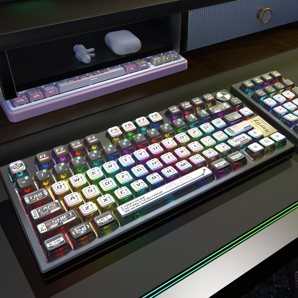 Gravel Original Cyberpunk PBT Sublimation Double-Layer Milk Custard ...