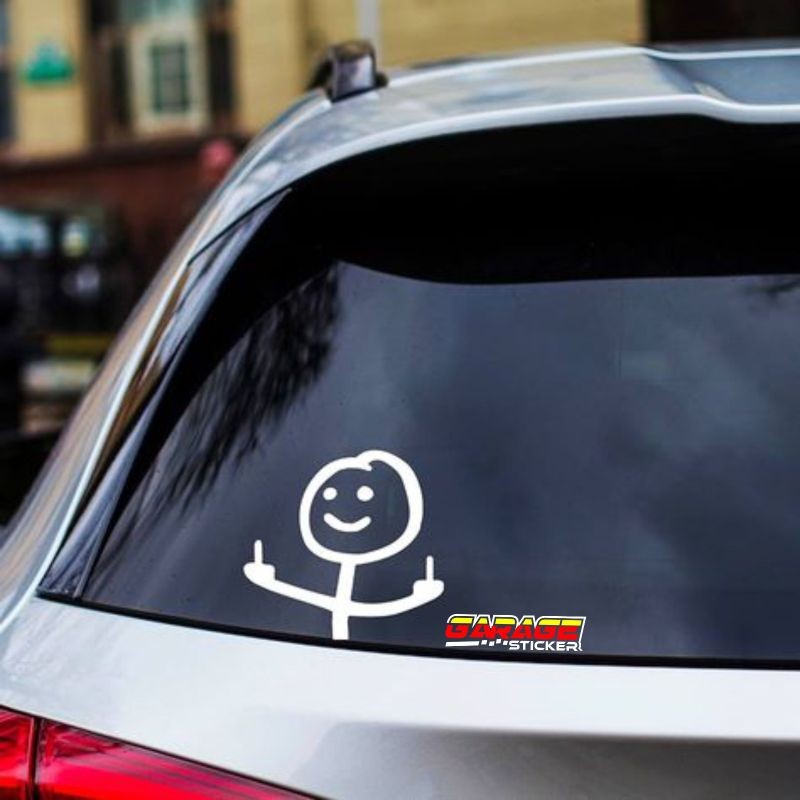 Finger stickman emoji sticker cutting sticker emot funny cool variation ...