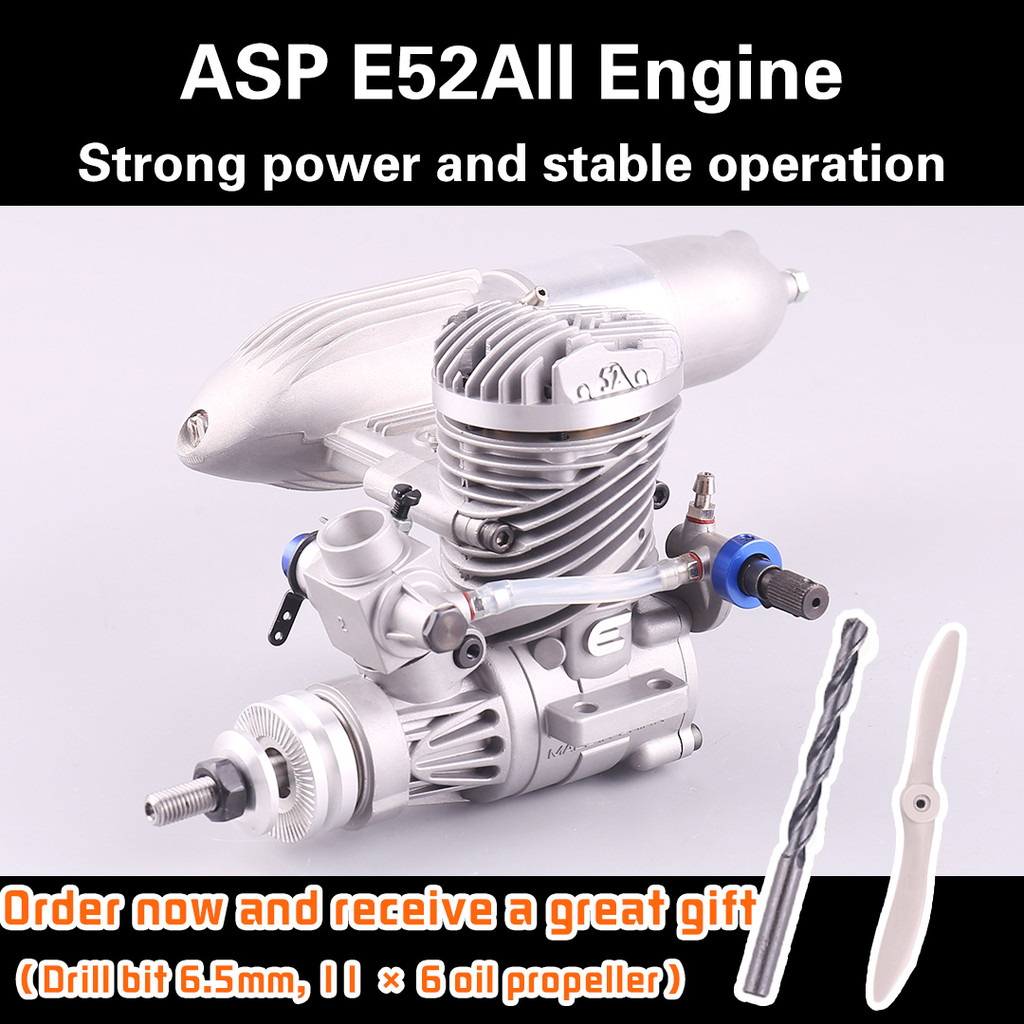 ASP Three Leaf E52AII Methanol Engine 52 Stage Two Stroke Model Oil ...