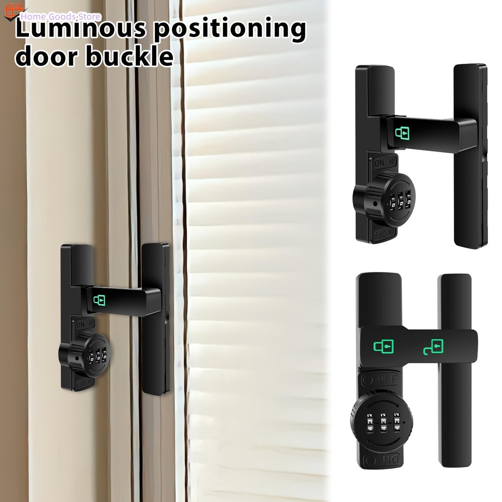 Mechanical Password Door Lock Luminous Barn Door Lock 3-Digit Password ...