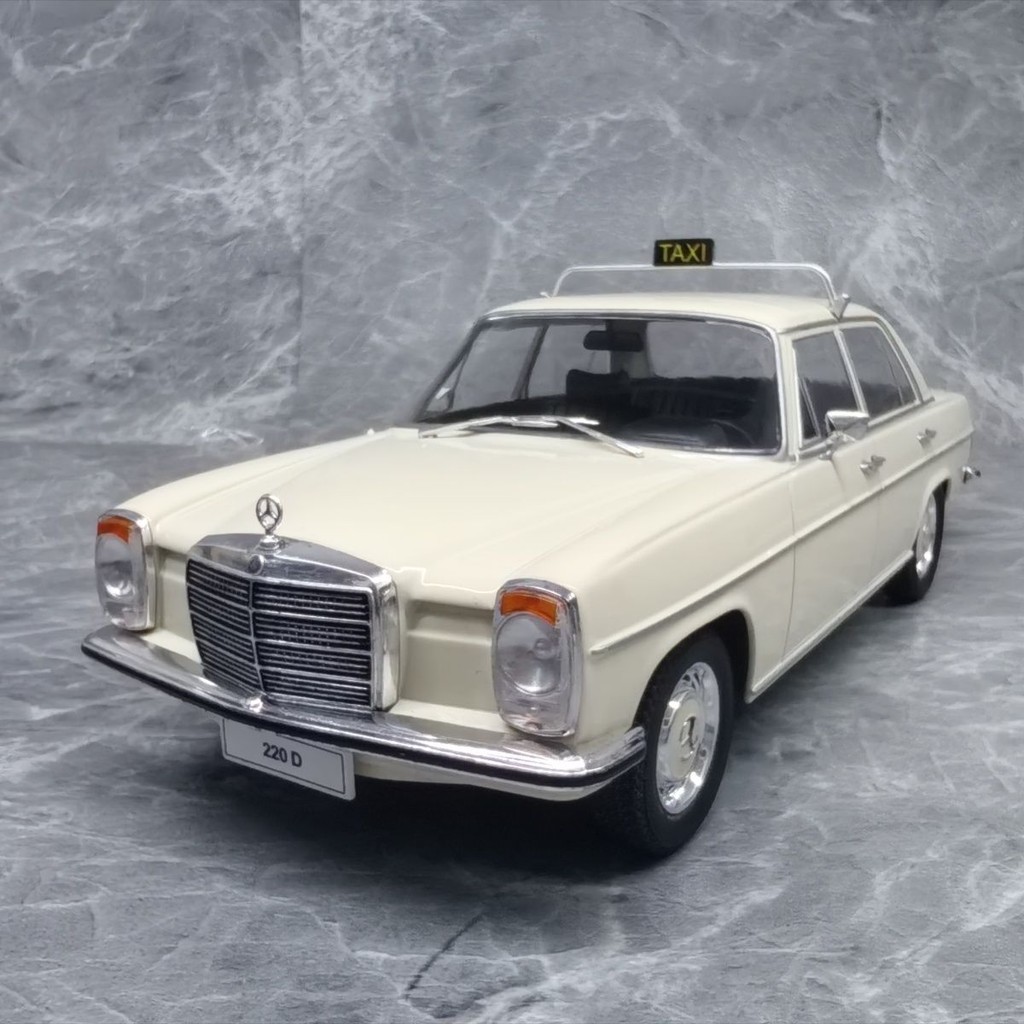Mcg 1/18 Mercedes-Benz 220D W115 Taxi Alloy Car Model Fully Enclosed ...