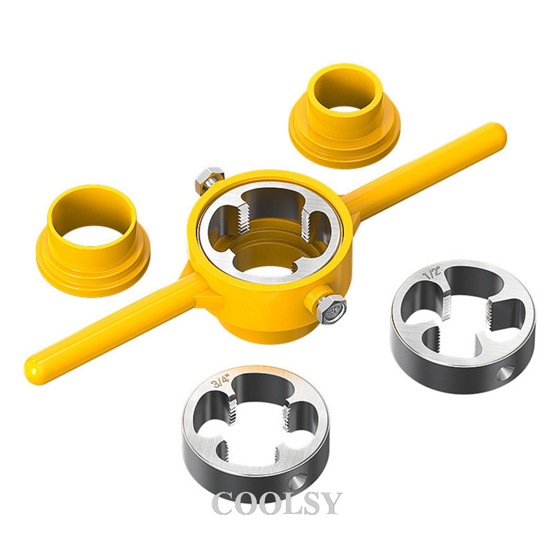 COOLSY 6Pcs/Set Pipe M10 Threading Tool PVC Thread Maker Tool 1/2 3/4 1 ...