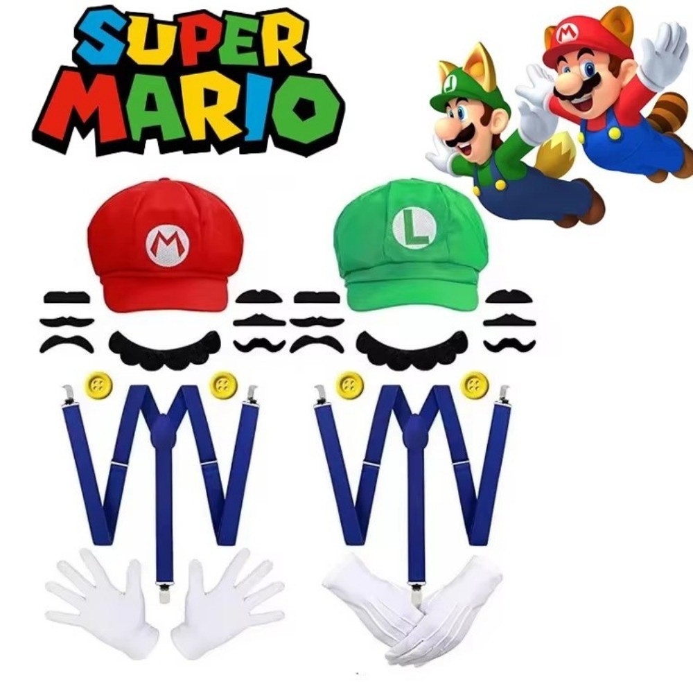 Super Mario Bros Game Character Adult Octagonal Sun Hat Baseball Hat ...