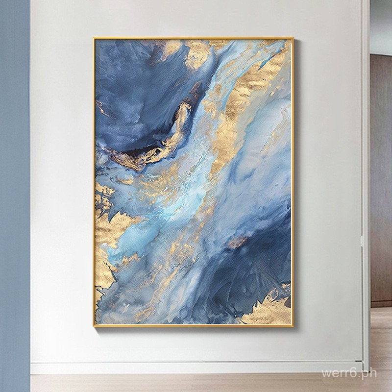 Exclusive for Cross-Border Pure Hand Drawing Oil Painting with Gold ...