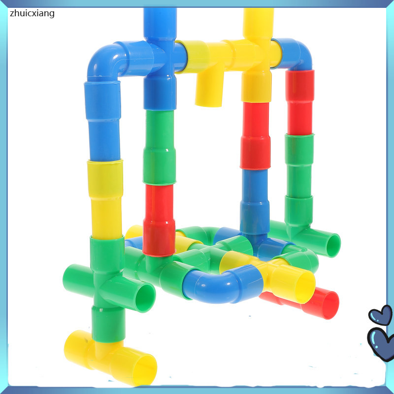 Tube Locks Construction Stem Toys Early Learning Building Blocks Water ...